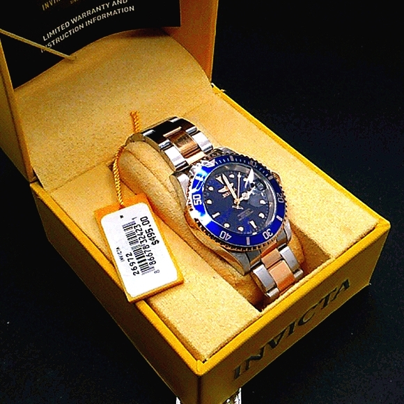 Invicta | Accessories | Invicta Mens 4 Mm 2 Tone Pro Diver Watch New ...